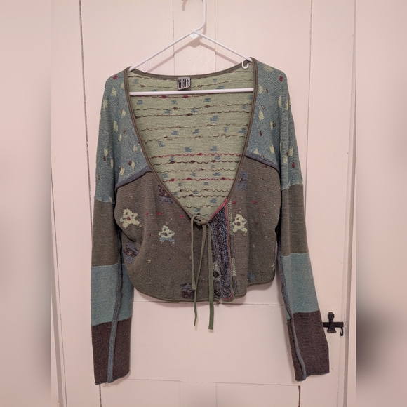 Lilith | Sweaters | Lilith Top Cardigan Eclectic Sage Green Button Crop ...